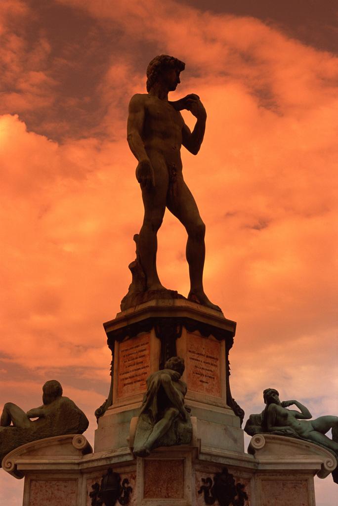 Statue of David in Michelangelo Square Florence Photo Photograph Cool ...