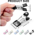 Clothes Pins, Senbowe 30 Pack Chip Clips, 2.17 Inch Metal Bag Food ...