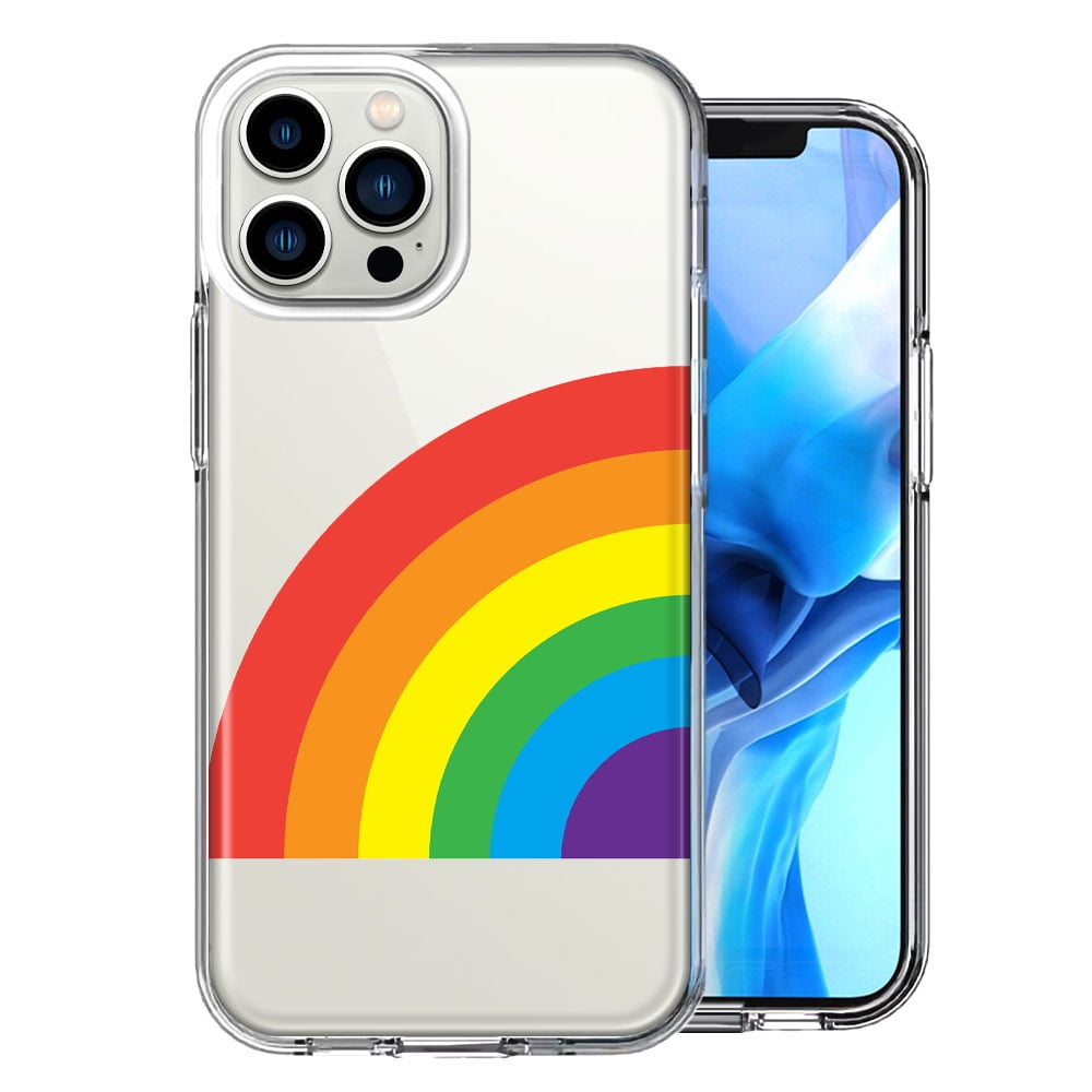 MUNDAZE For Apple iPhone 13 Pro Max Just Rainbow Design Double Layer ...