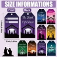 120pcs Christmas Paper Gift Tags Nativity Present Tags with String ...