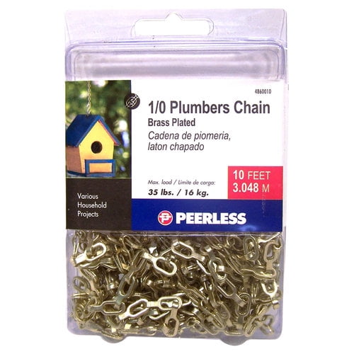 Peerless Chain Company 1/0 Plumber's Chain, 10' - Walmart.com