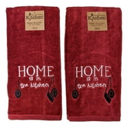 Set of 2 HOME SWEET HOME Farmhouse Terry Kitchen Towels by Kay Dee ...