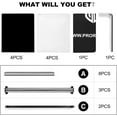 PRORECK Music DJ Foldable Facade Portable Event Booth Panels (Black and ...