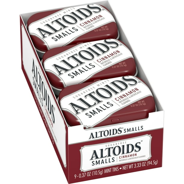 Altoids Smalls Cinnamon Sugarfree Mints, 0.37 ounce (9 Packs) - Walmart.com