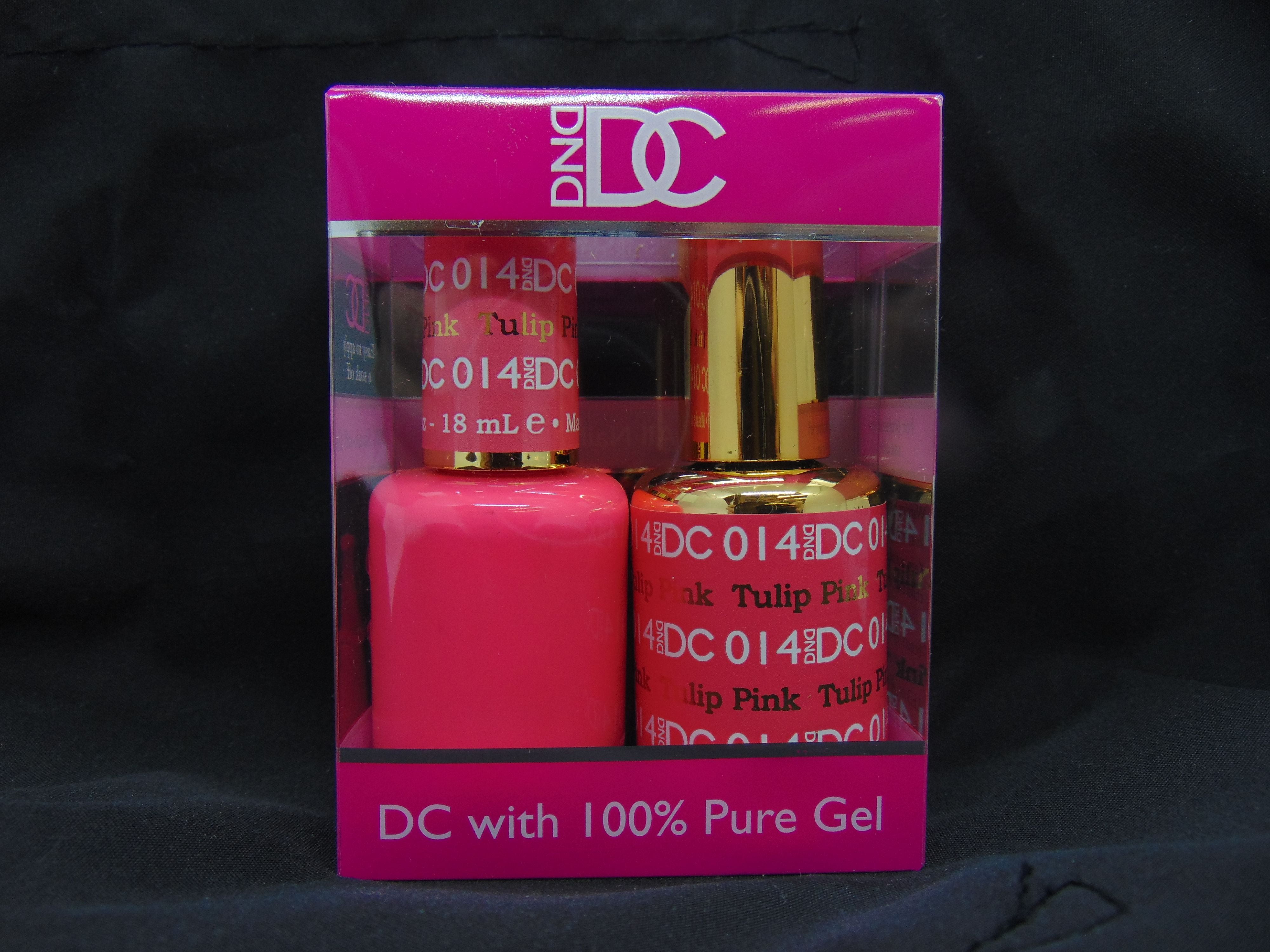 DND - DC Duo Soak off Gel & Matching nail polish, #014 Tulip Pink ...