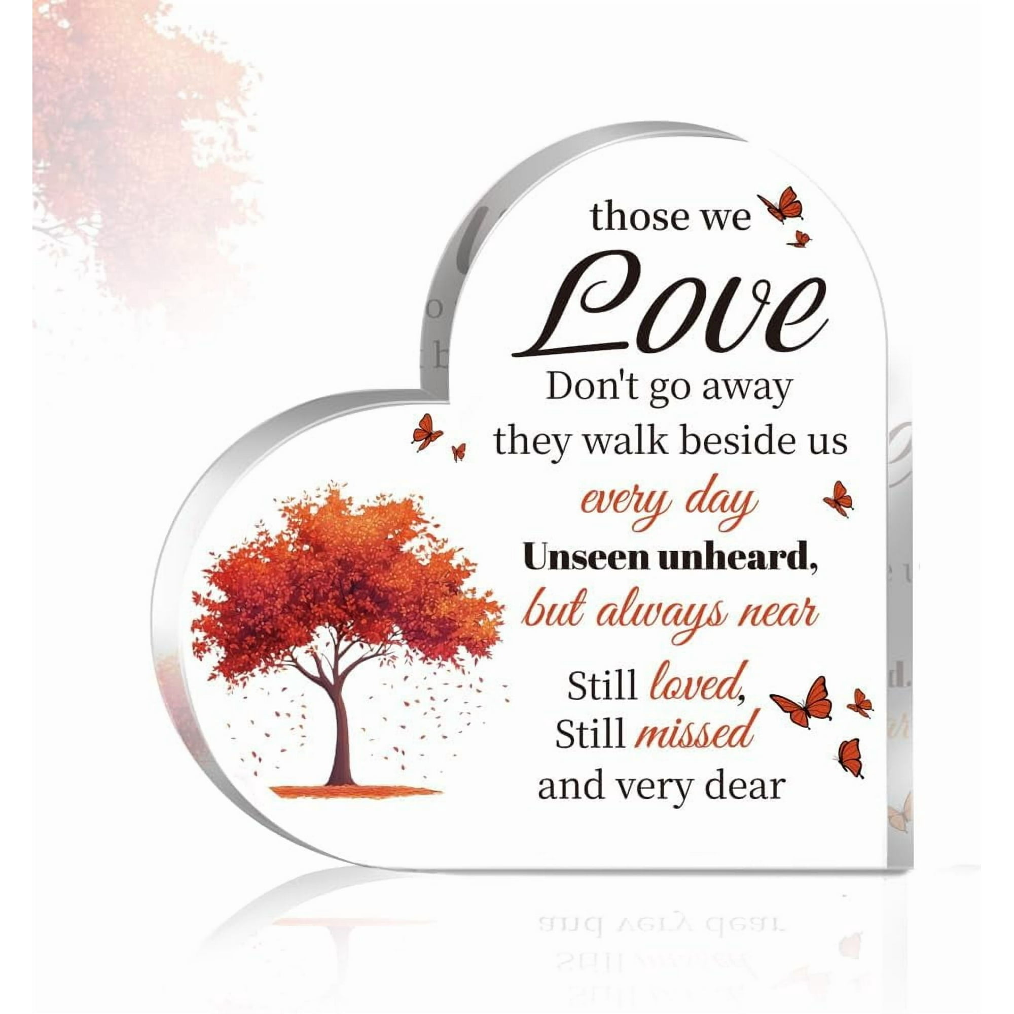 Click here for Nobrand Acrylic Heart-Shaped Keepsake Loss Of Love... prices