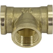1/2" Brass Tee Fitting - Walmart.com