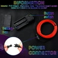 6 Pcs Portable Wearable LED Lights Neon El Wire, Battery Operated, Glow ...