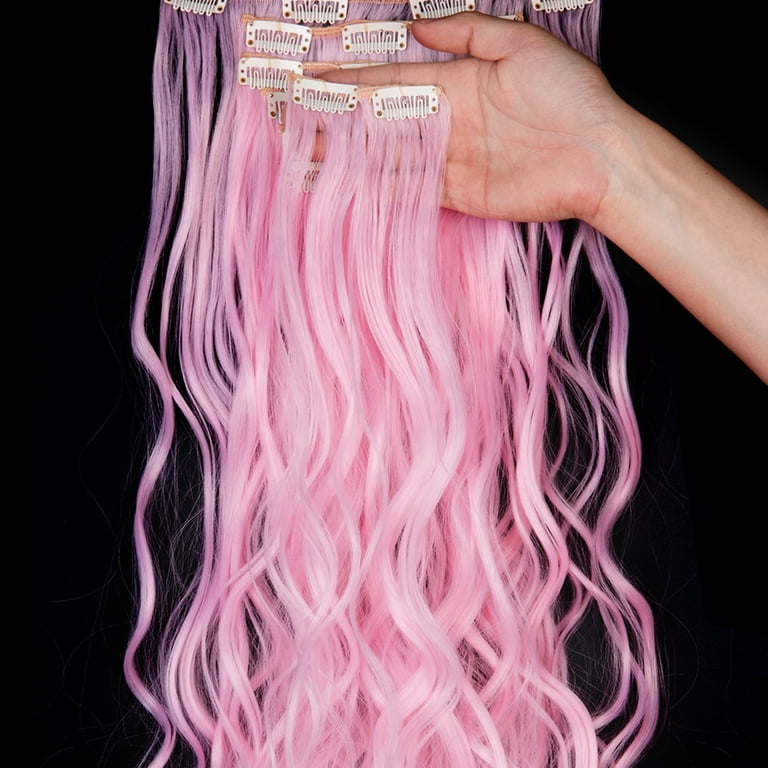 Pastel Pink Ombre Hair Extensions