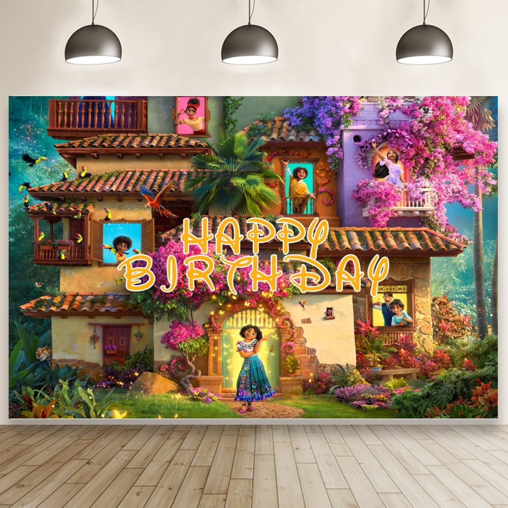 YNOU Encanto Party Backdrop Magic Movie Backdrop Magic Movie Birthday ...