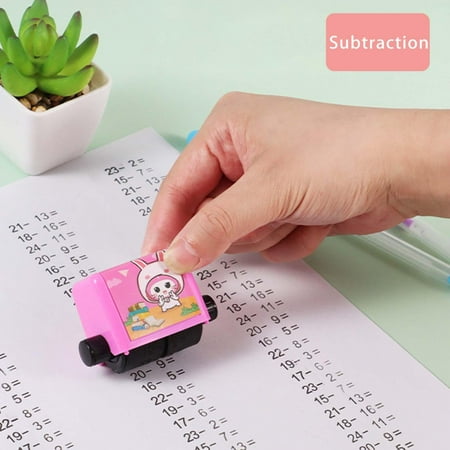 Compact Addition Subtraction Math Stamp, Roller Digital Teaching Stamp ...