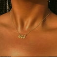 Angel Number Necklace 111 222 333 444 555 666 777 888 999 Gold Necklace ...