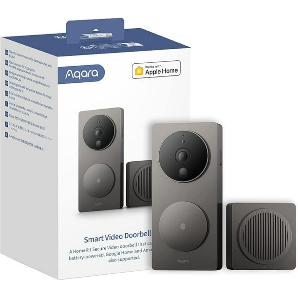 Aqara Video Doorbell G4 (Chime Included), 2.4 GHz Wi-Fi Required, 1080p ...