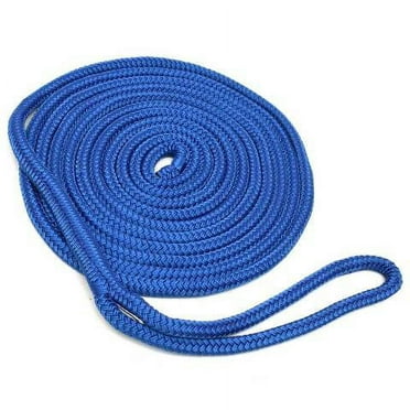 Shoreline Marine Double Braided Nylon Dock Line, 1/2 in x 25 ft, Gold ...