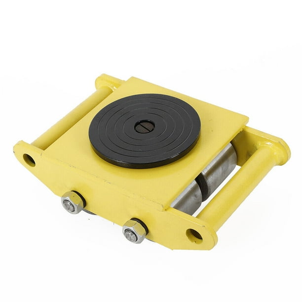 6T 360° Moving Dolly 4 Wheel Machinery Roller Mover Cargo Trolley ...