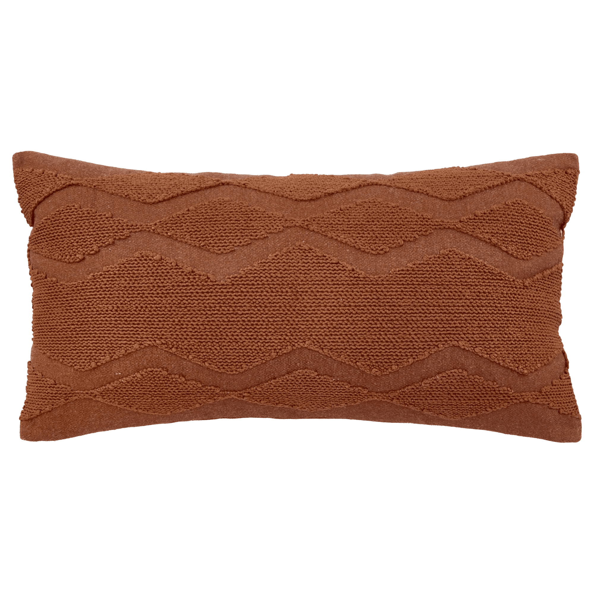 Bouclair Rust Yara Lumbar Decorative Pillow 12x24 in (30x61 cm ...
