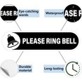 1 Set Mini PVC Coated Self Adhesive PLEASE RING BELL Warning Stickers ...