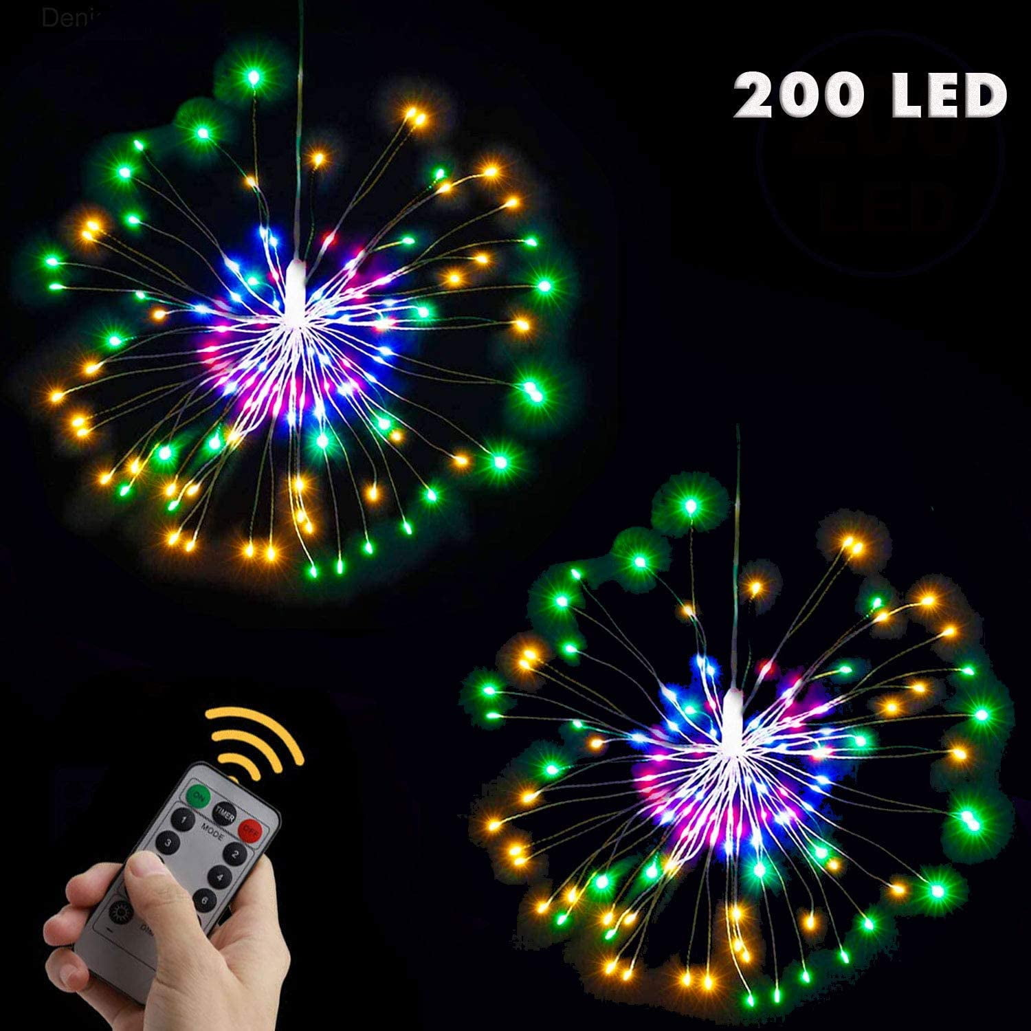 Fairy String Led Lights, Fireworks Light Battery Powered Copper Wire ...