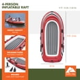Free Shipping! Ozark Trail Inflatable 4-Person PVC Boat 50 Inch ...