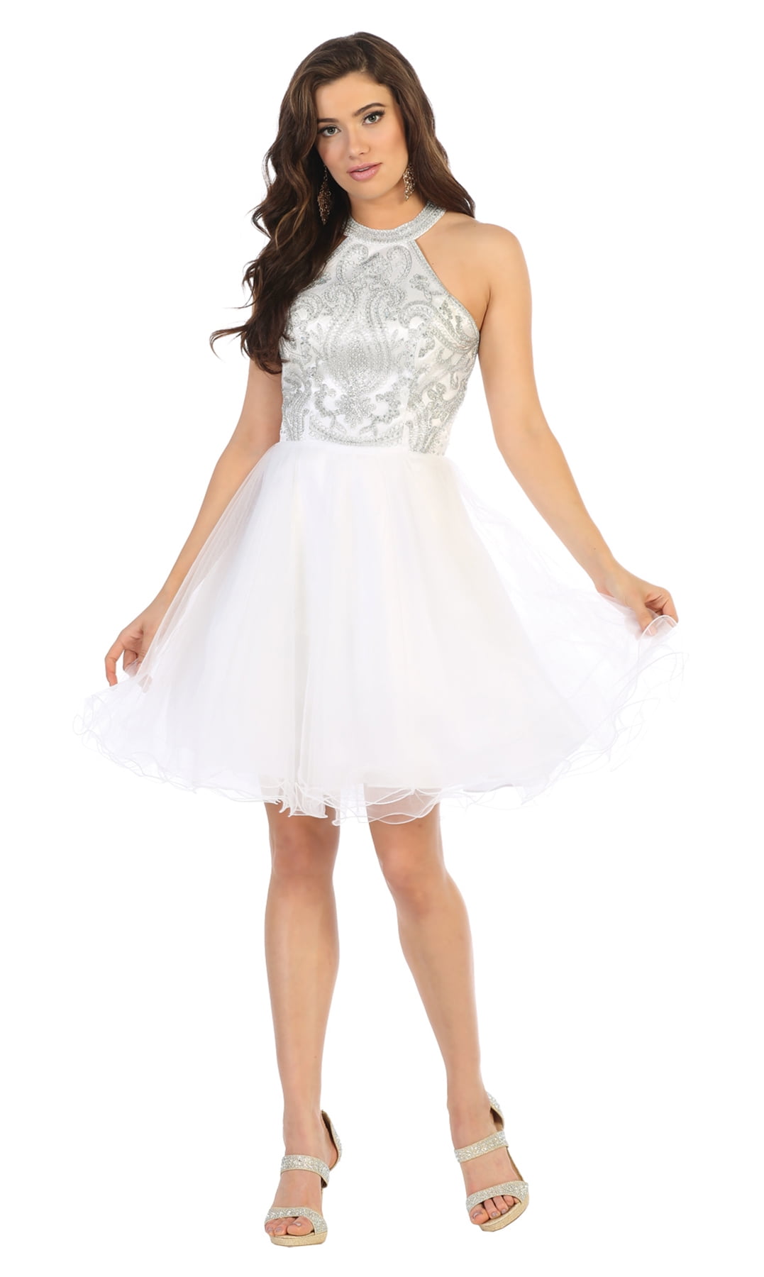 HOMECOMING CUTE HALTER DRESS - Walmart.com