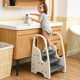 Toddler Step Stool for Bathroom Sink,Adjustable 3 Step Stool for Kids ...