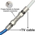 F-Type Coaxial Cable Connector RG6 Adapter F Female to F Female Antenna ...