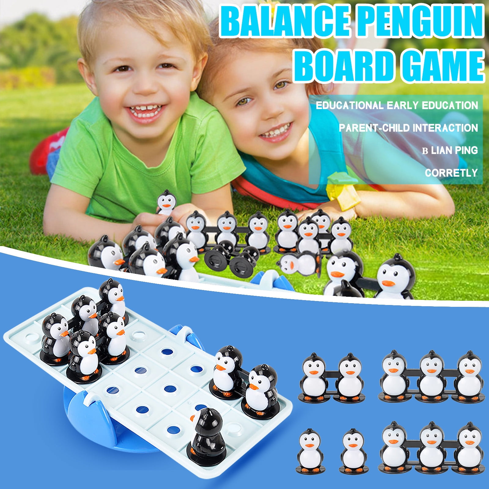 Click here for Slmotuae Penguin Seesaw Toy Multiplayer Children I... prices