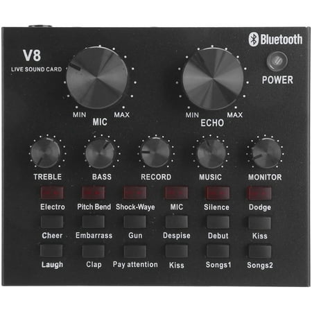 Recording Studio Sound Card,Audio Sound Card with Mixer,Condenser ...