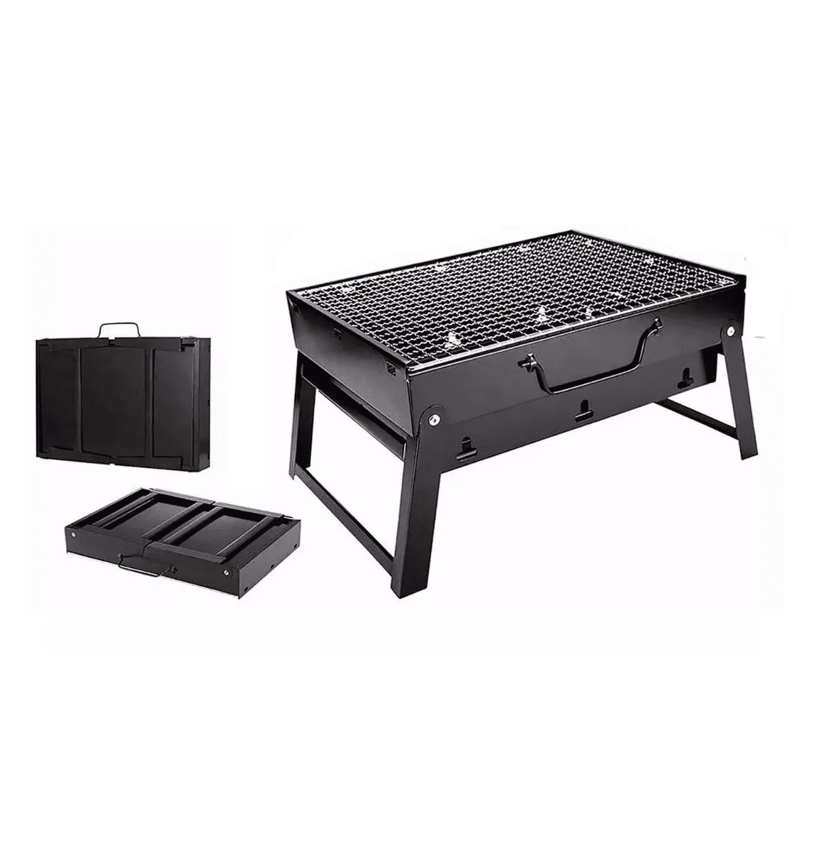 Asador Parrilla De Carbón Belug Para BBQ Portátil Color Negro | Walmart ...