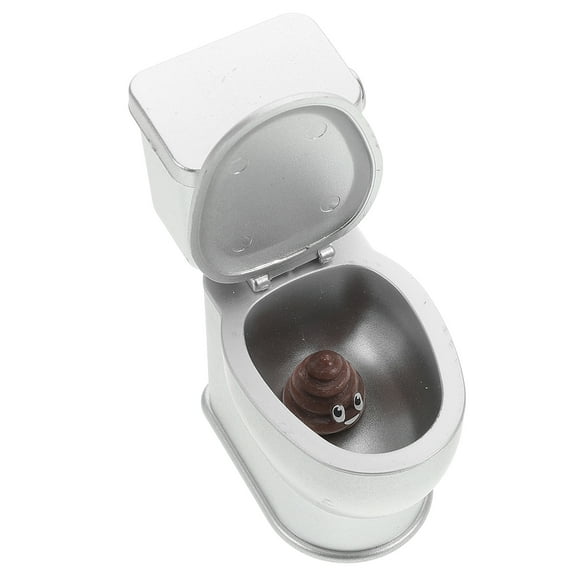 OGITUDE Doll House Toilet Mini flushing Toilet Toy Doll House Miniature ...