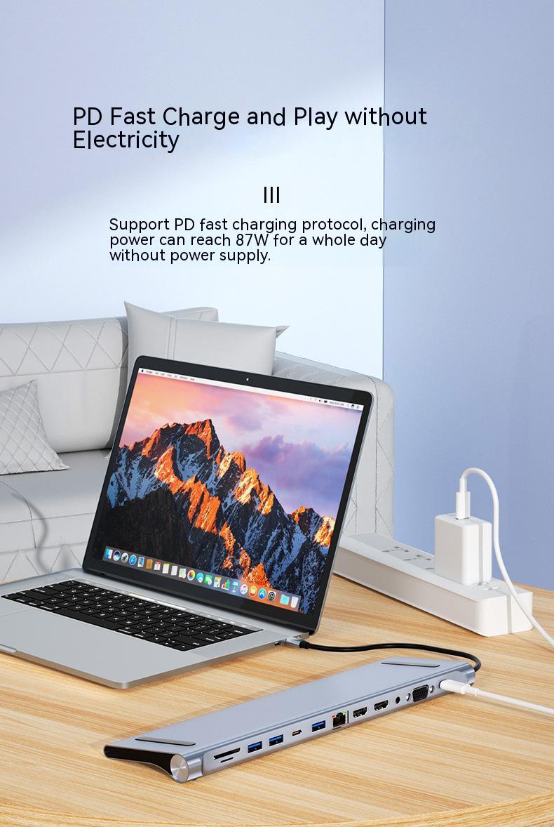 Buy Dual HDMI Expansion Dock Twelve-in-One High Definition MST USB HUB ...