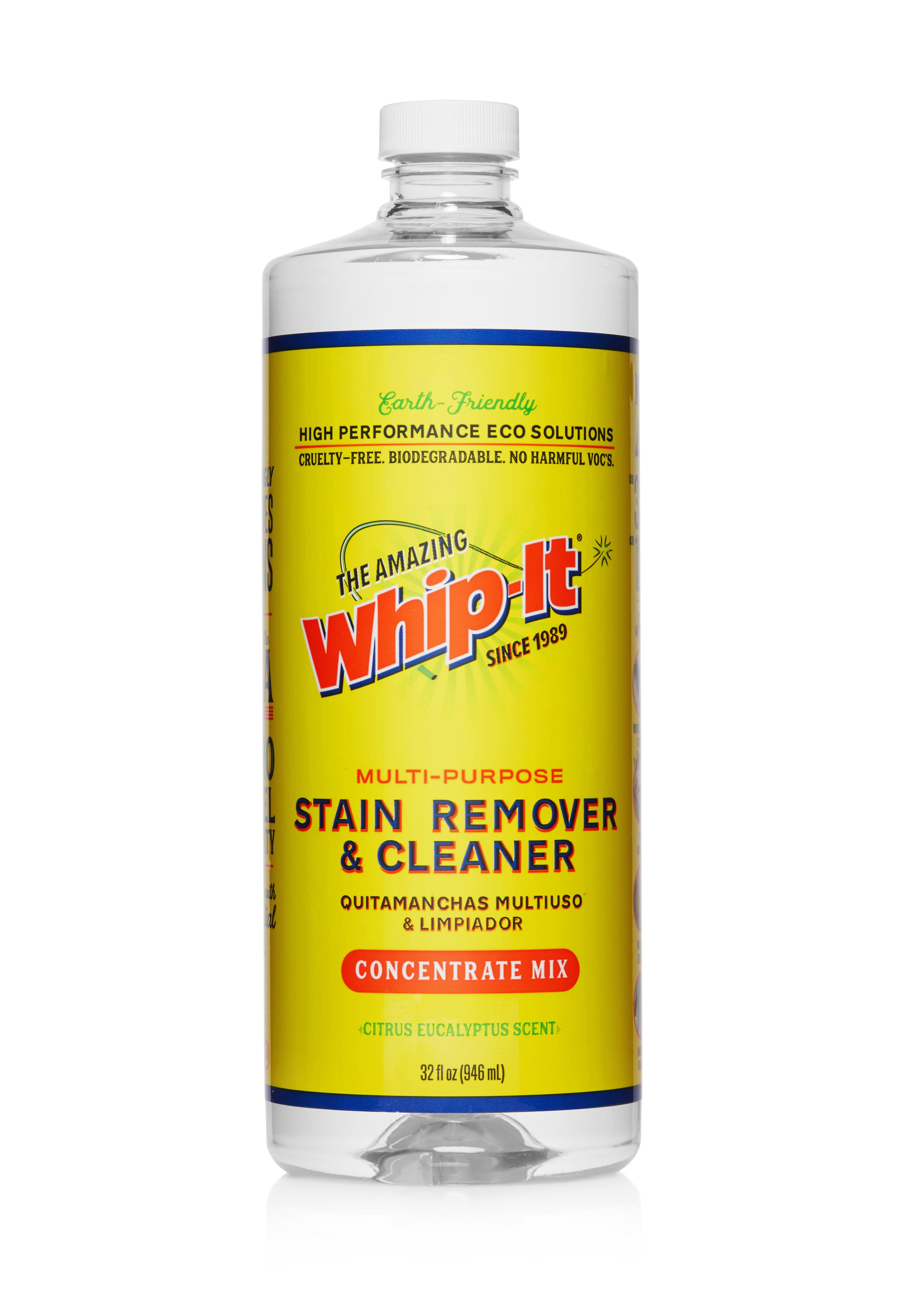 Whip-It! Amazing Multi Purpose Cleaner and Stain Remover, Natural Plant ...