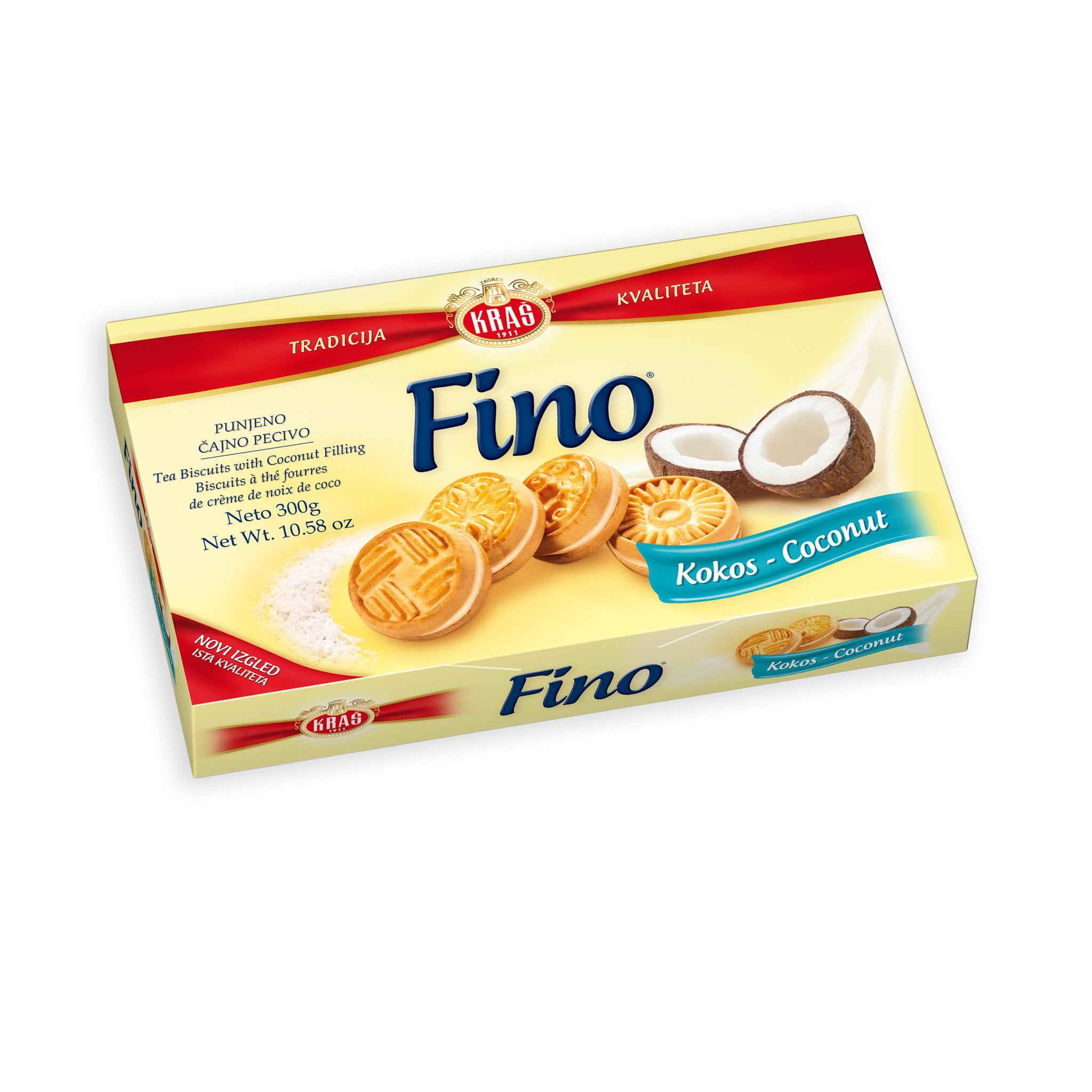 Fino Kokos (Coconut), Filled Tea Biscuit, 300g - Walmart.com