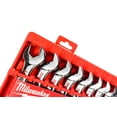 Milwaukee 48-22-9415 Combination SAE Wrench Mechanics Tool Set, MAX BITE Open-End Grip, 15-Piece ...
