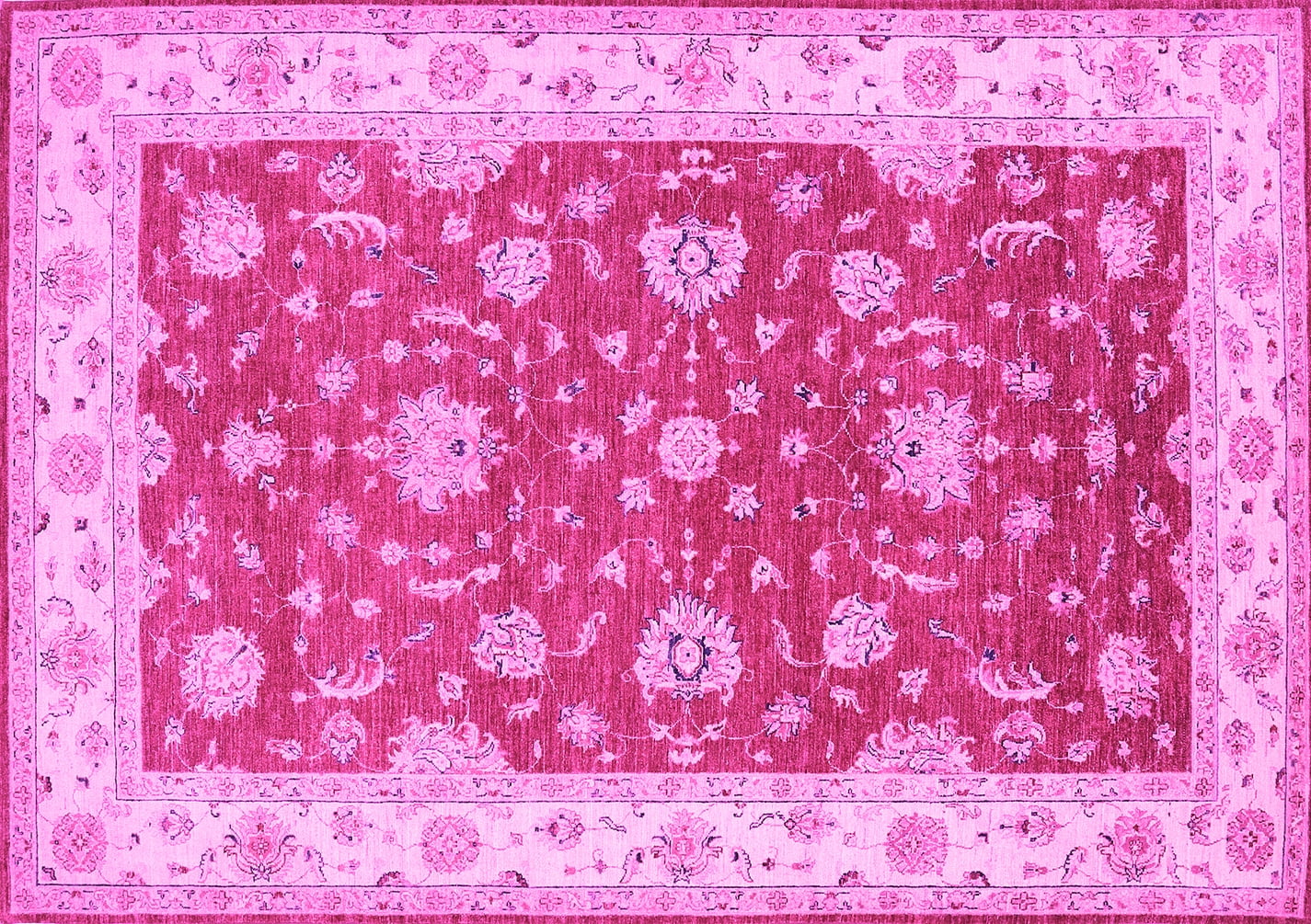 Ahgly Company Indoor Rectangle Persian Pink Traditional Area Rugs, 2' x ...