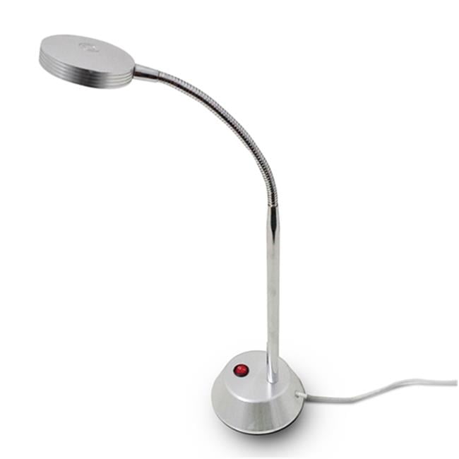 High Power LED Desk Lamp with Flexible Gooseneck - Chrome - Walmart.com