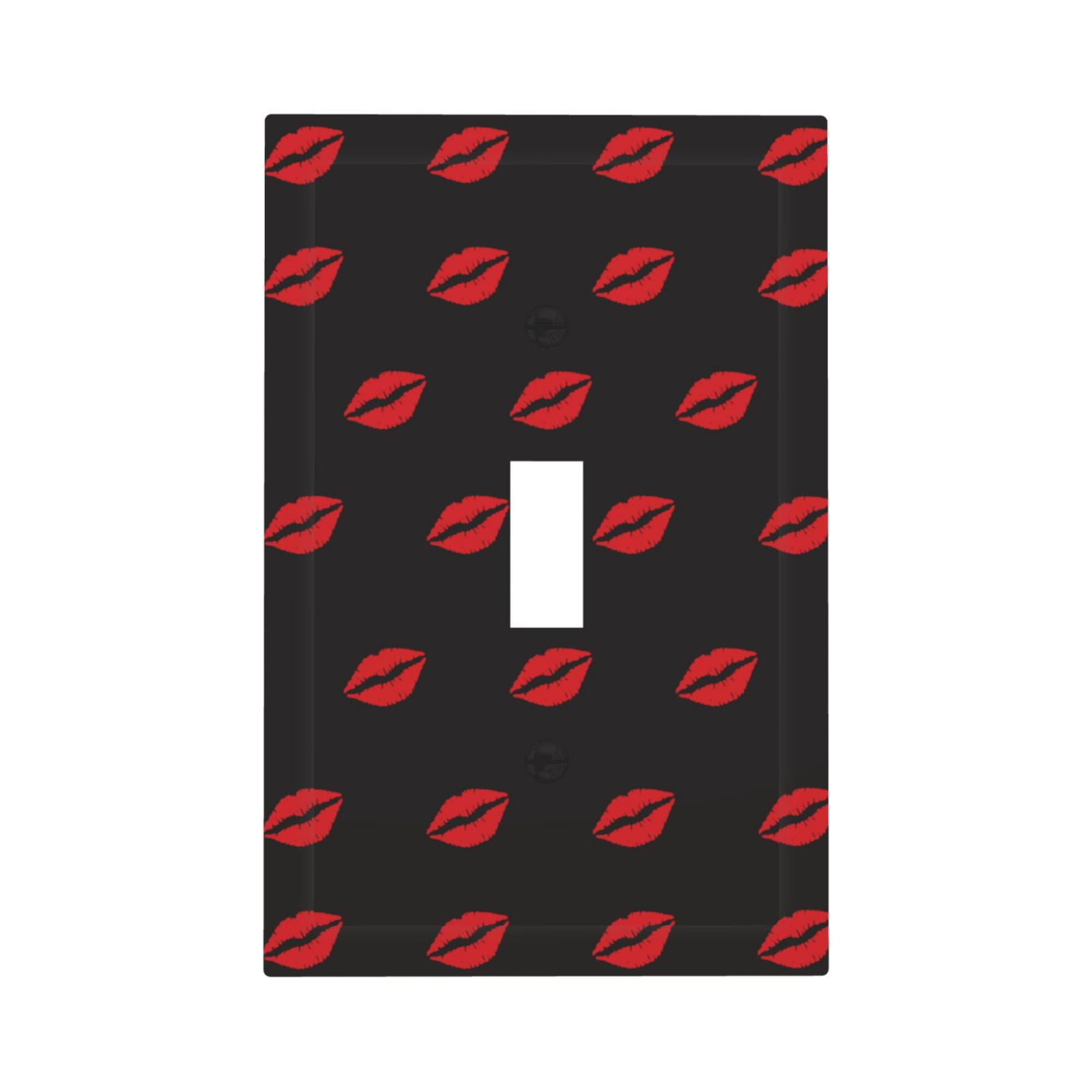 DouZhe 1-Gang Toggle Switch Wallplate, Romance Love Kiss Backdrop ...
