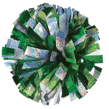 Chassé Metallic Cheerleading Poms - Shiny Metallic Cheer Pom with Baton ...