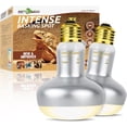 2 Pack Heat Lamp 100W, Intense Basking Spot Simulated Natural Sunlight ...