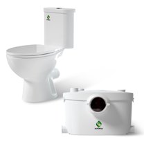 SUPERFLO 600w Macerating Toilet with Flush Tank, Powerful & Quiet ...