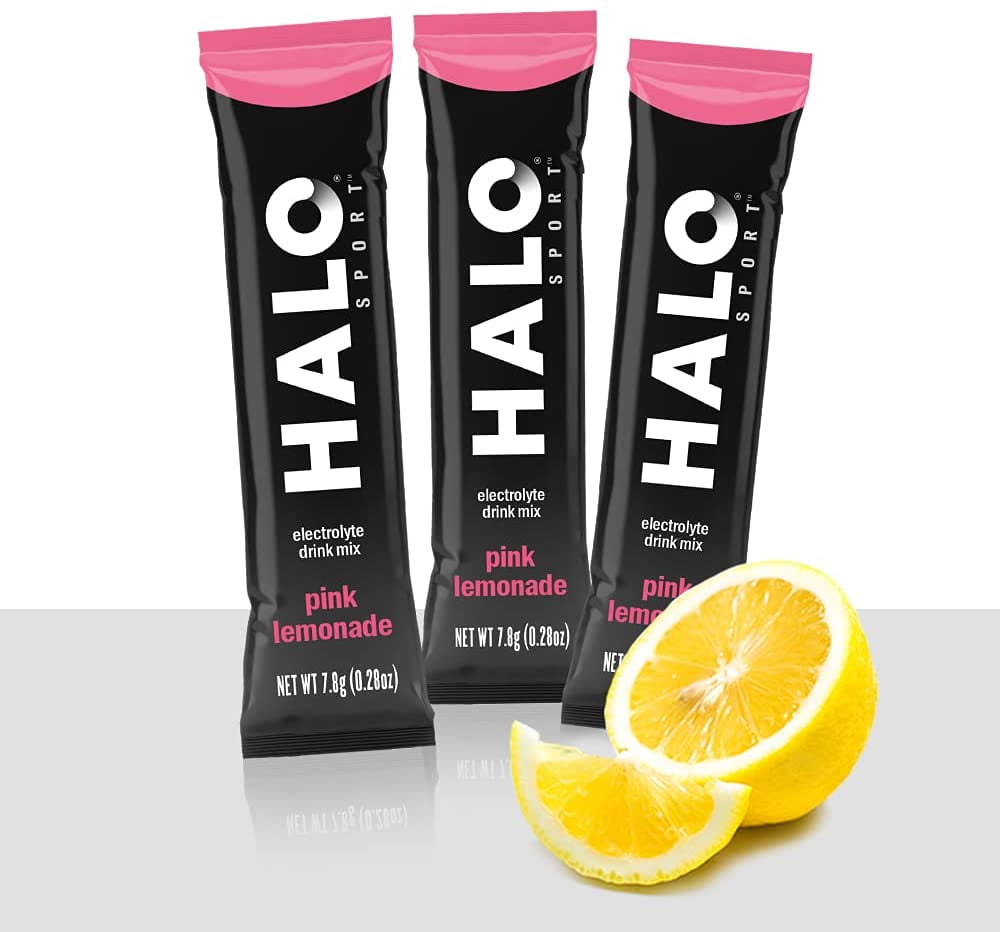 Halo Hydration On-the-Go Electrolyte Powder Drink Mix, Pink Lemonade, 6 ...