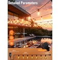 50FT Outdoor String Lights with Remote,16+1 Shatterproof Bulbs and ...