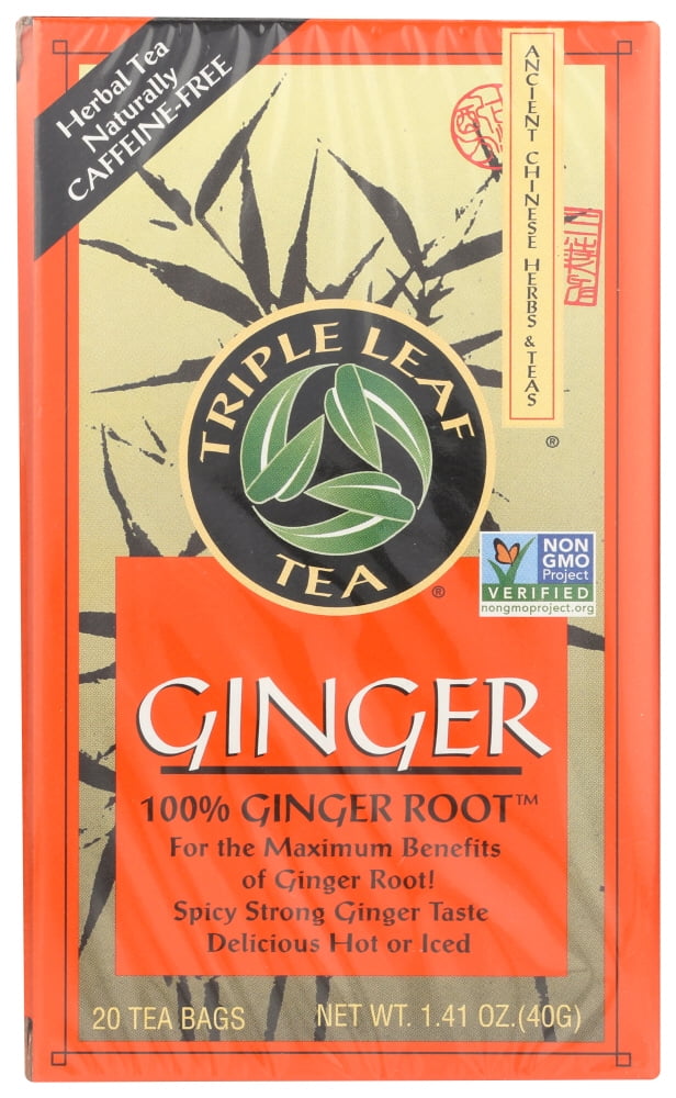 Triple Leaf Tea, Ginger Tea, 20 Tea Bags - Walmart.com