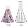 2 Pieces Bathroom Towels Kitchen Towels Velcro Hand Wipes Dish Cloths ...