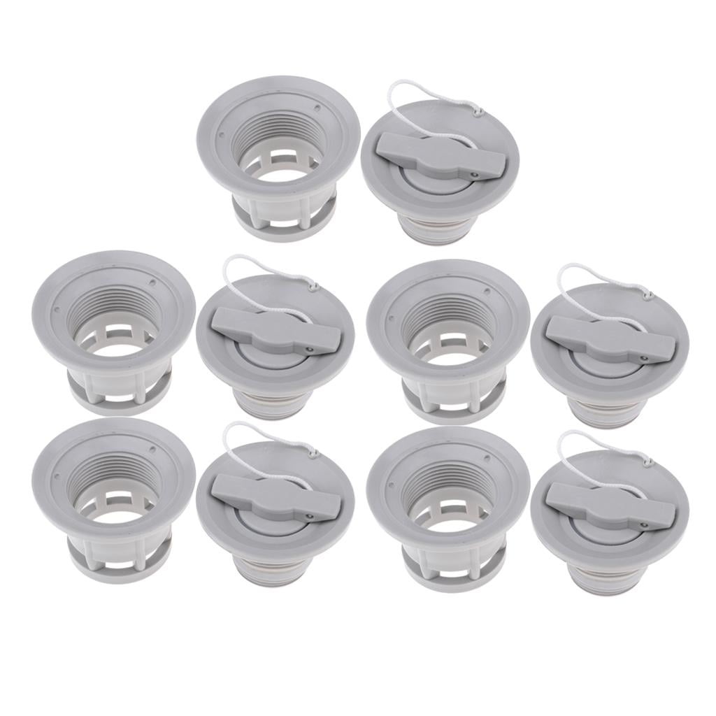 5x Kayak Boat Air , Gray PVC Cap Inflatable Boat Rubber Dinghy FIshing ...