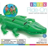 Intex Giant Gator Inflatable Pool Ride-On Raft 58562EP - Big Floats ...
