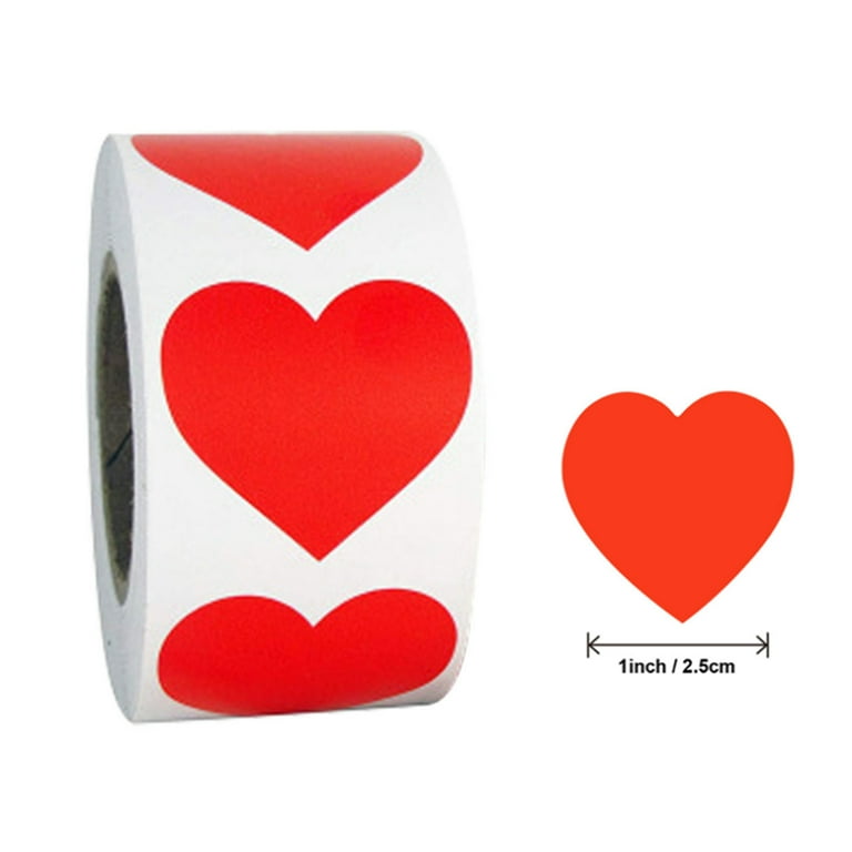 Heart Stickers On A Roll