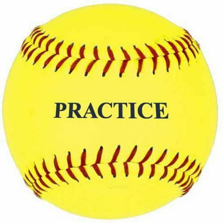 11'' Yellow Practice Softball - Walmart.com