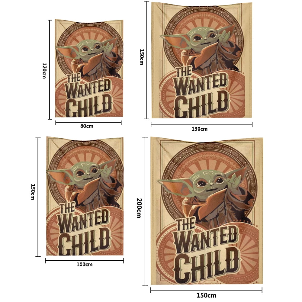 Baby Yoda Blanket Yoda Blanket Warmth Soft Plush Sofa Bed Plush ...