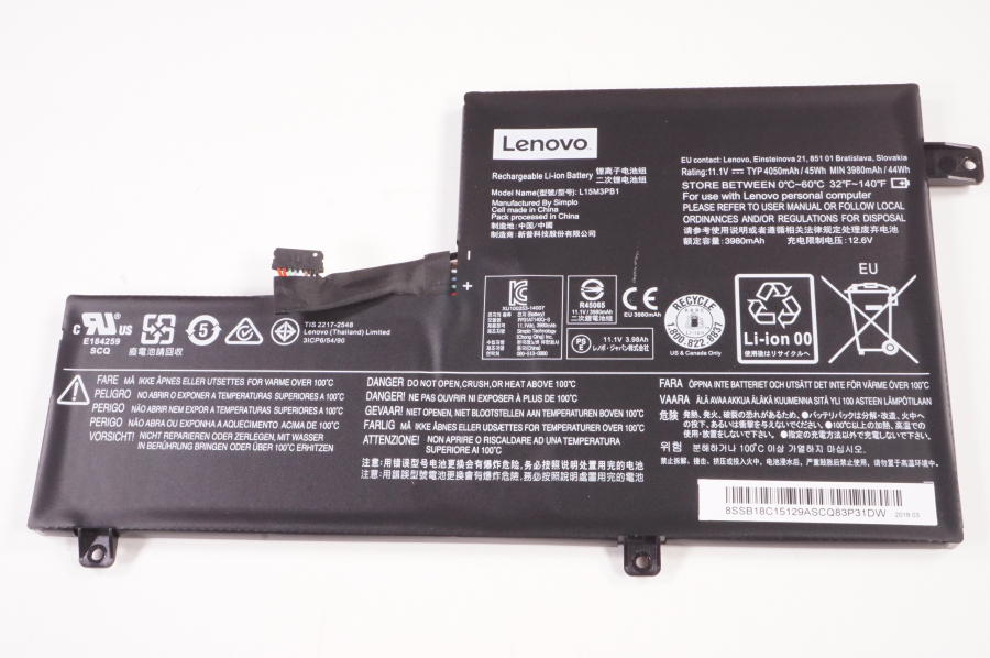 SB18C15129 Lenovo 45wh 11.1 V 4050mah Battery ZA260016US N23 Yoga ...